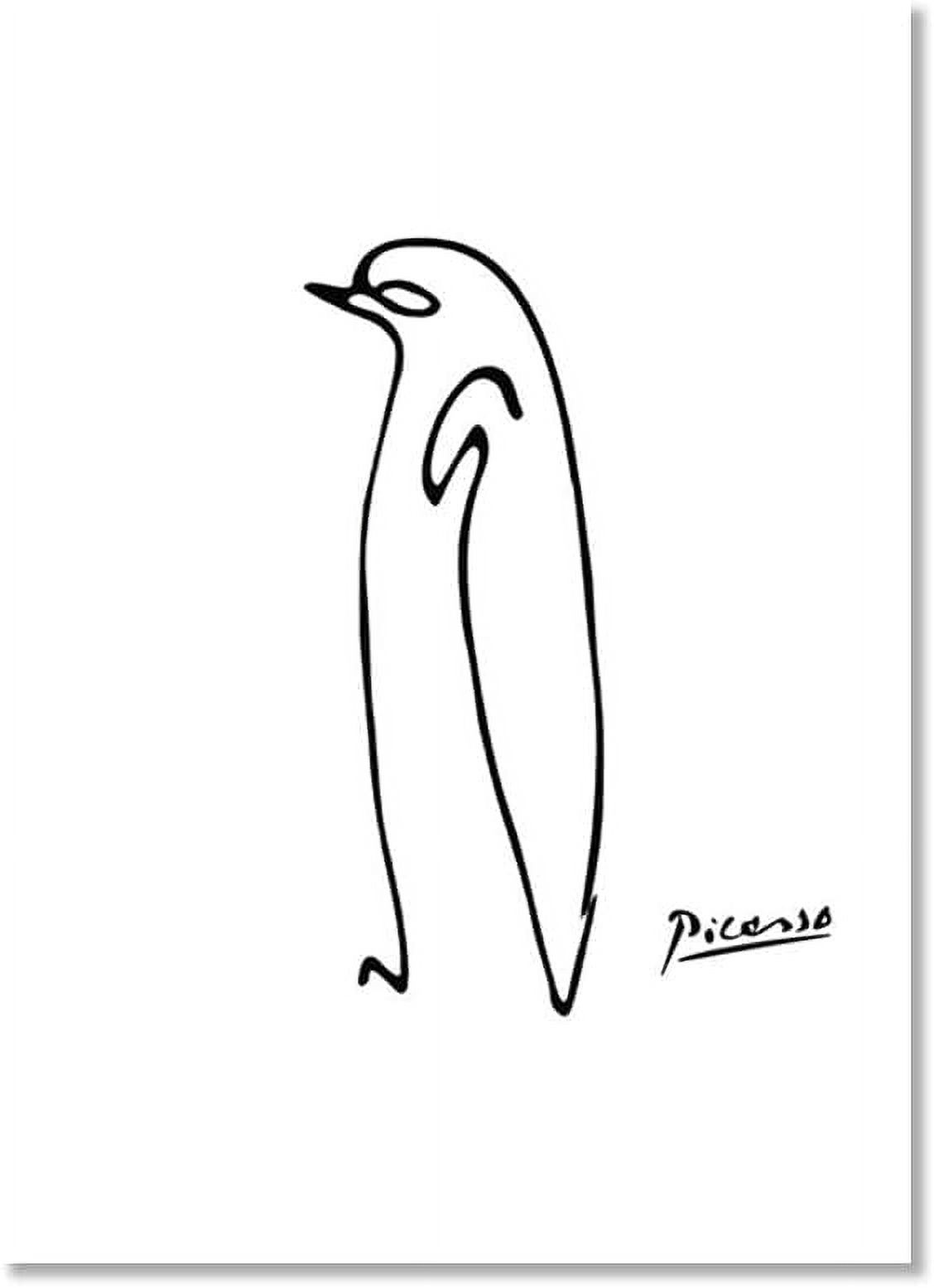 ADALE Picasso Painting Abstract Animals Sketch Print on Canvas Dog Cat ...