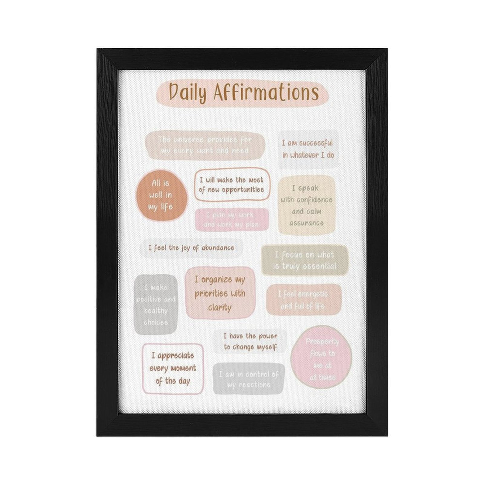 ADALE Positive Affirmations Wall Art – Inspirational Quotes ...