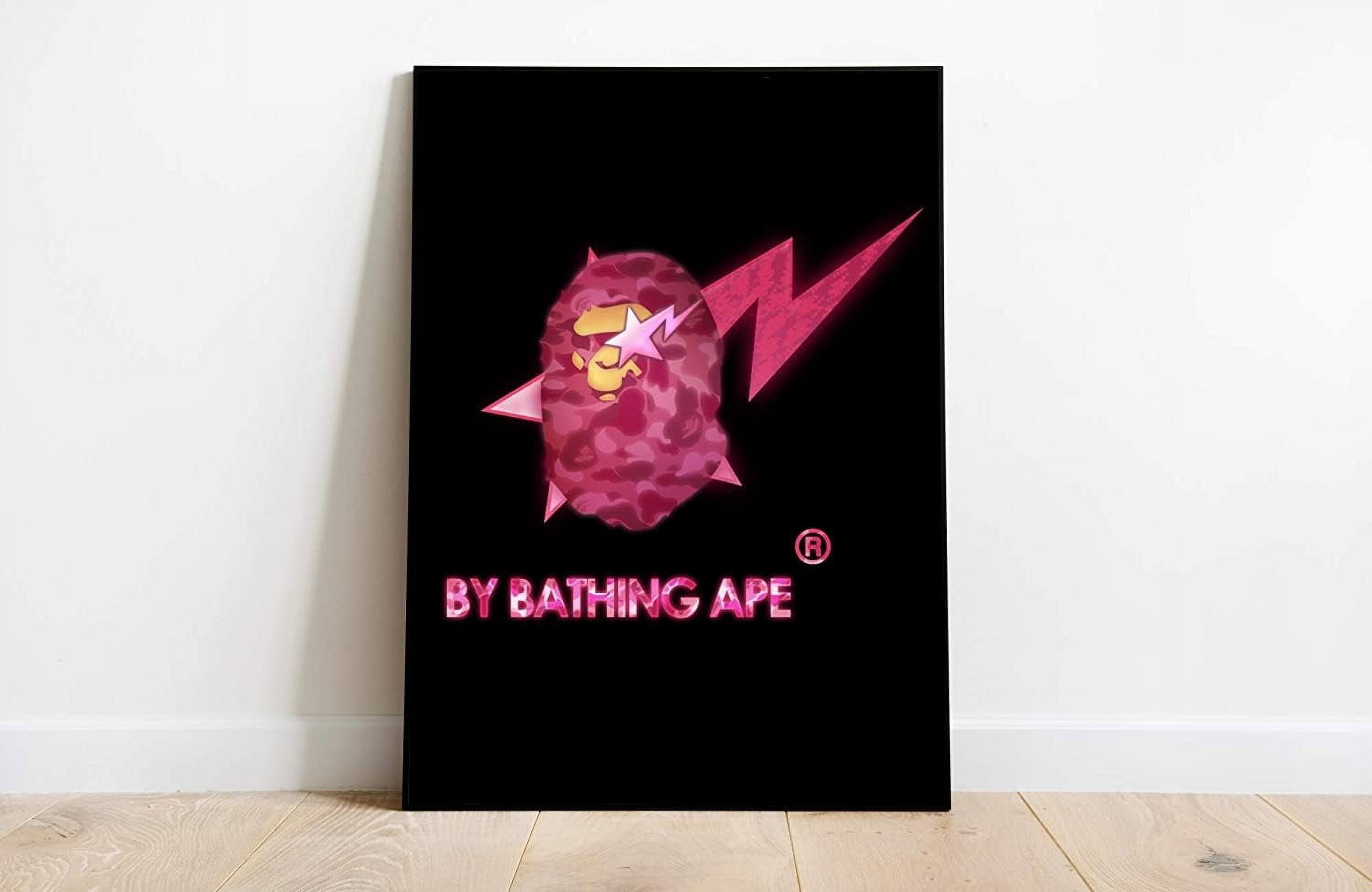 ADALE Poster Compatible With BAPE NEON Print Art Wall Art Print Gift ...