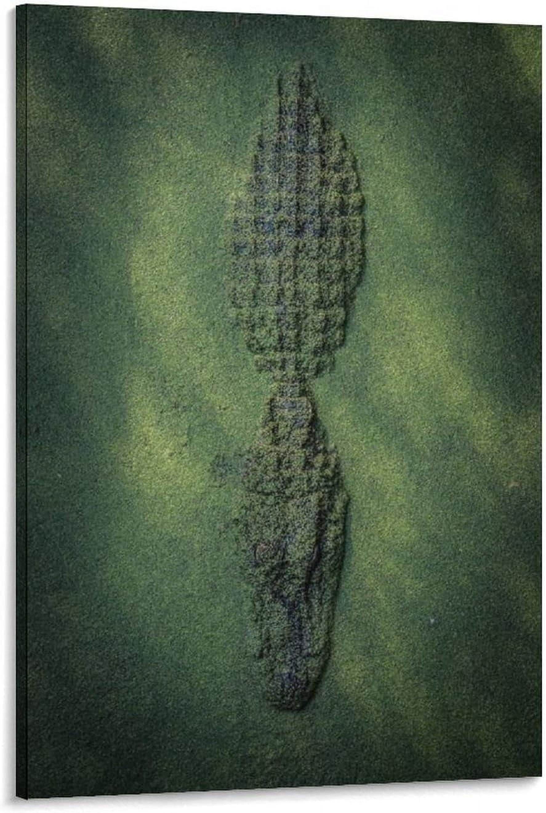 ADALE Posters Crocodile Wild Animal Wall Art Alligator Poster Green ...