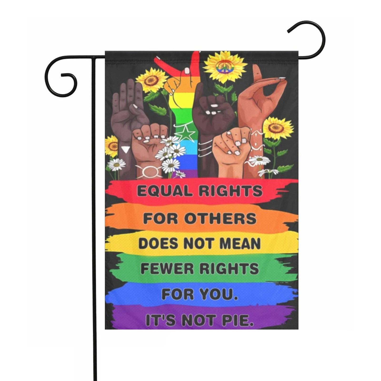 ADALE Pride LGBTQ Human Rights Garden Flag Equal Rights For Others Does ...