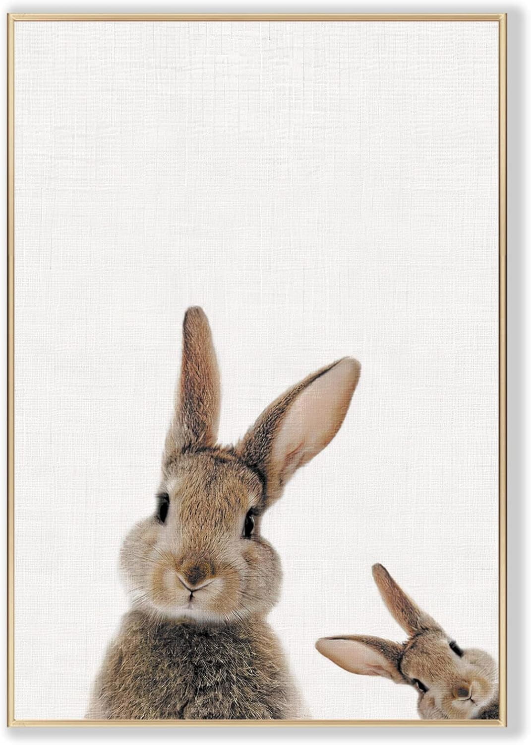 ADALE Rabbit Canvas Wall Art Cute Animal Artwork Nursery Bunny Picture ...
