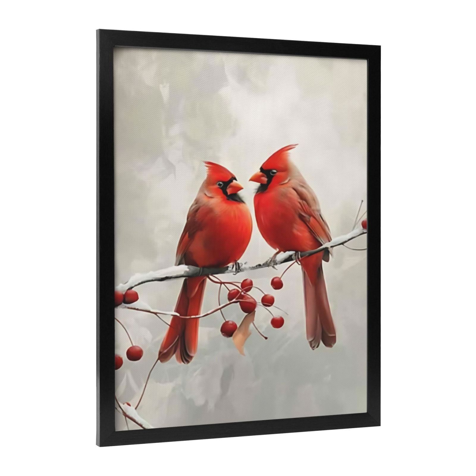 ADALE Red Cardinal Canvas Wall Art Cardinal Bird Standing on a Branch ...