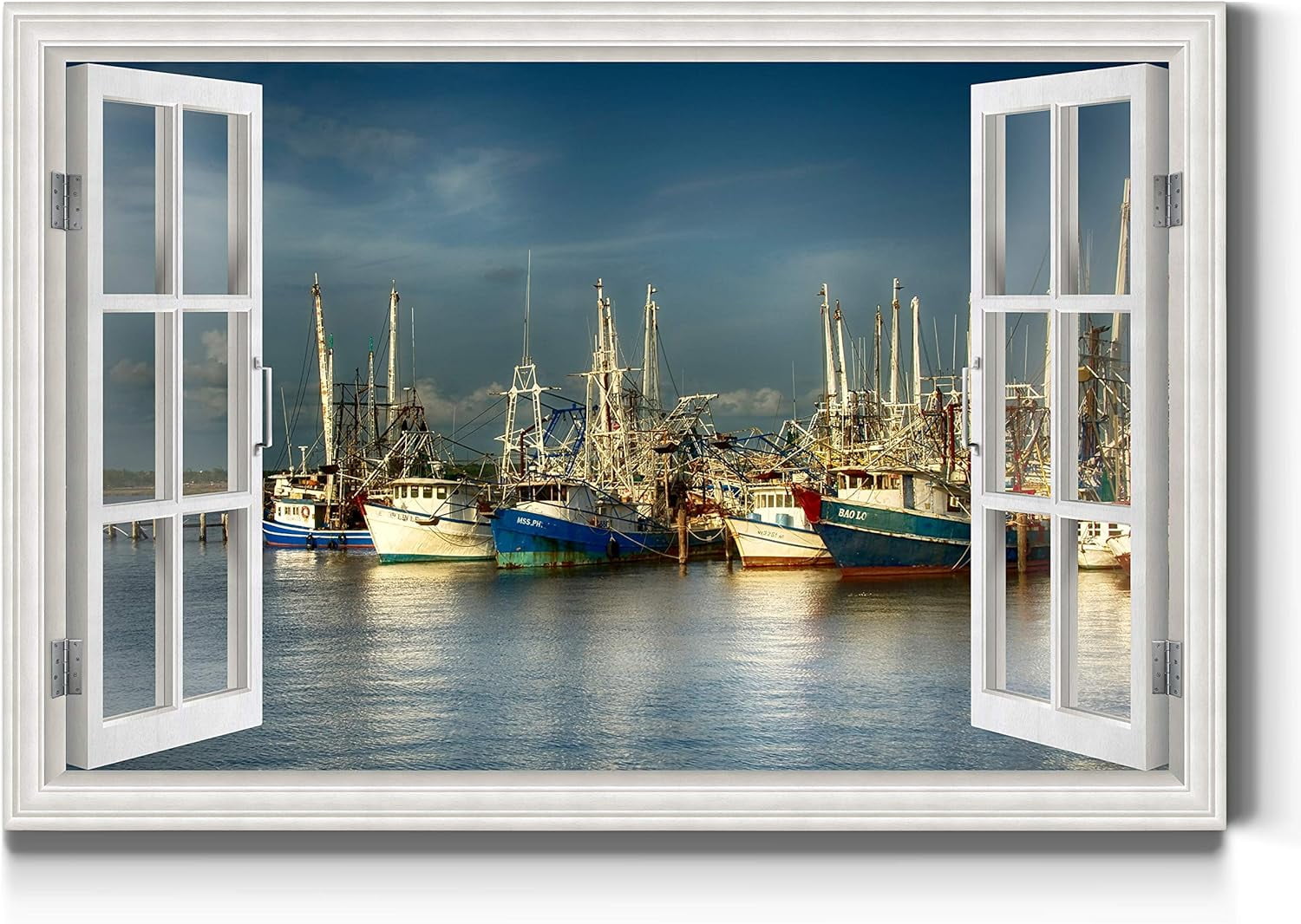 ADALE Renditions Gallery Canvas Nautical Art Scenic Window View for ...