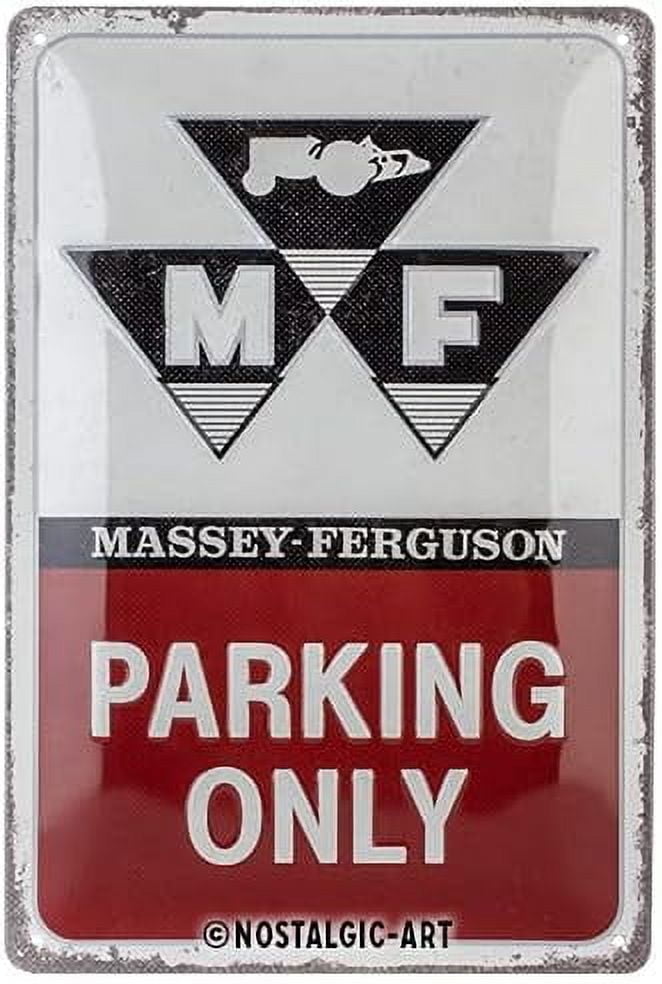 ADALE Retro Tin Sign, 20 x 30 cm, Massey Ferguson - Parking Only - Gift ...