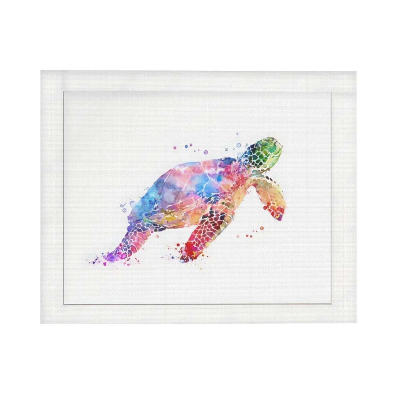 ADALE Sea Turtle Watercolor Art Print Wall Art Poster Inspiration ...