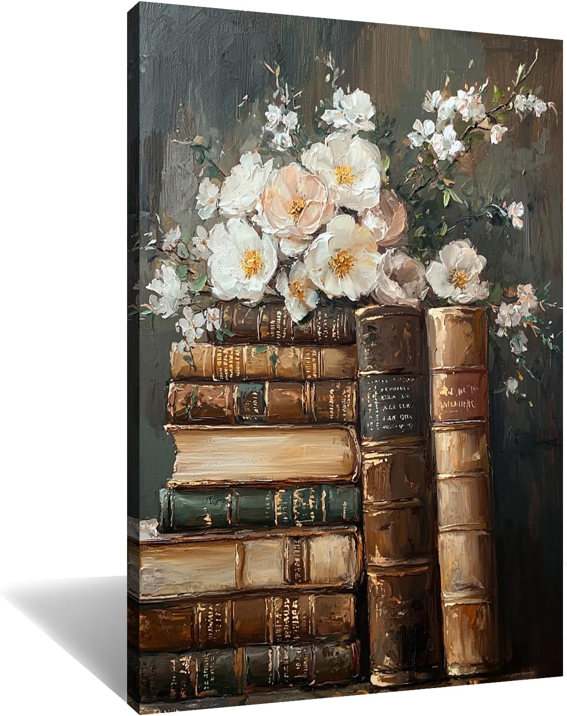 ADALE Shark Wall Art Blue Painting Shark Catching Fish Picture Print on ...