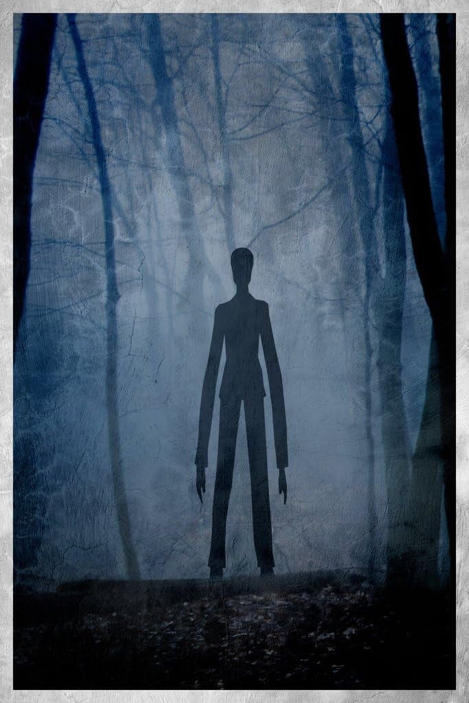 ADALE Slenderman Forest Creepy Painting Art Creepypasta Meme Spooky ...
