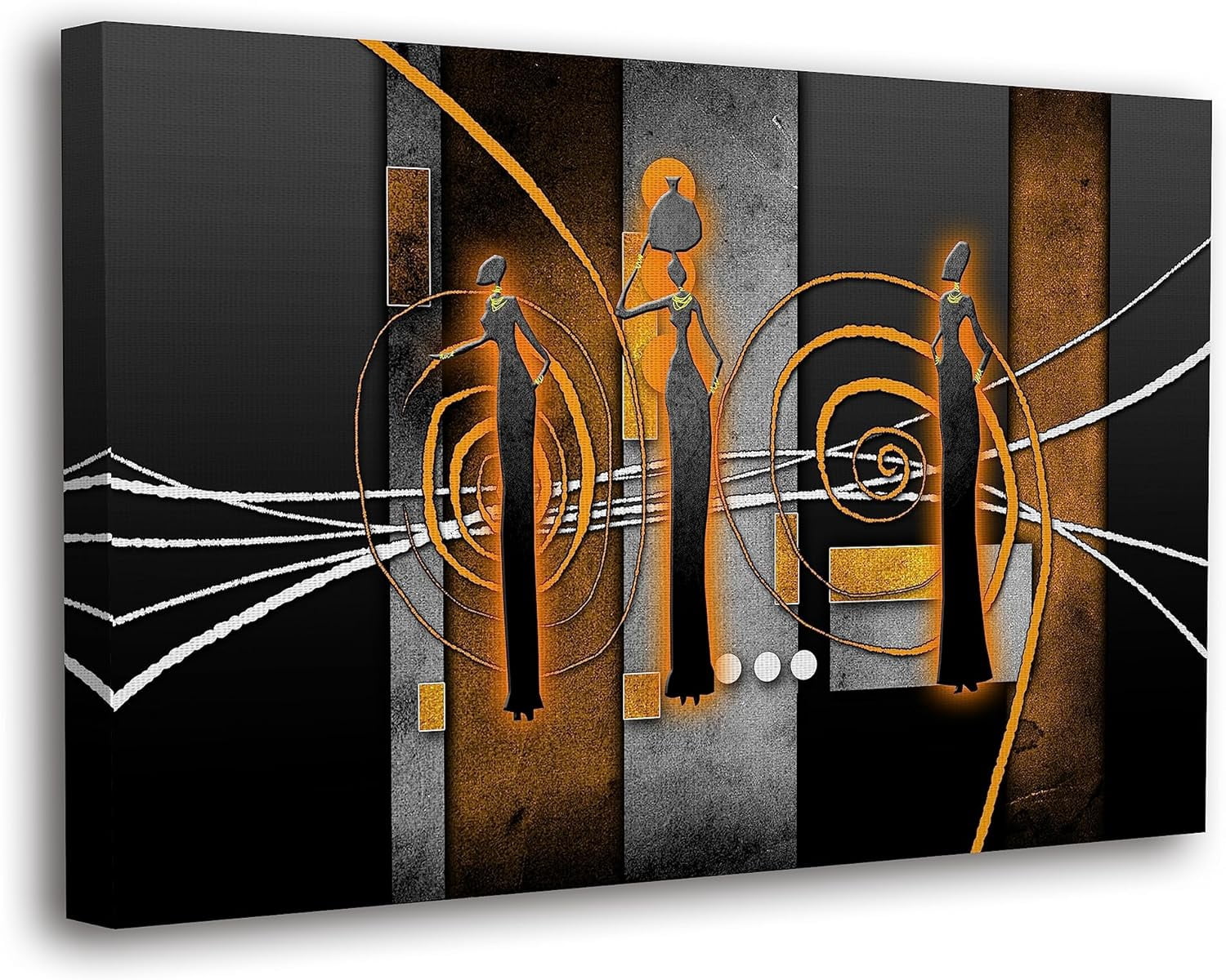 ADALE Spiritualhands African Masks Canvas Wall Art African Lady Canvas ...