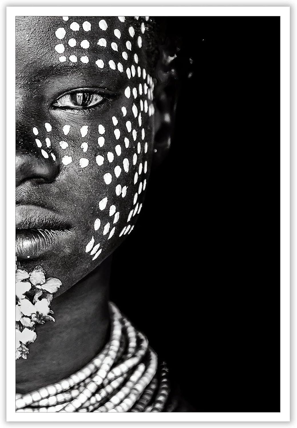 ADALE Stylish Retro Dice Canvas Wall Art Pink Cute Lucky Number 6 ...