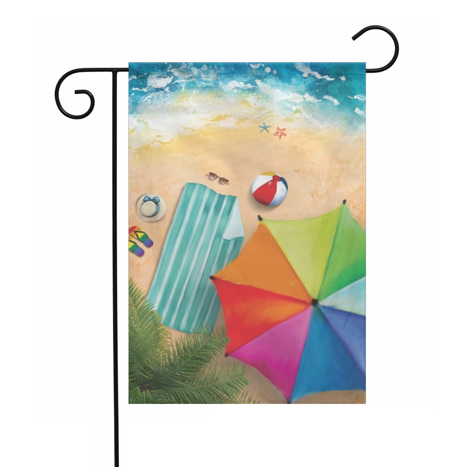 ADALE Summer Beach Fun Garden Flag Double Sided Fun in the Sun Flip ...