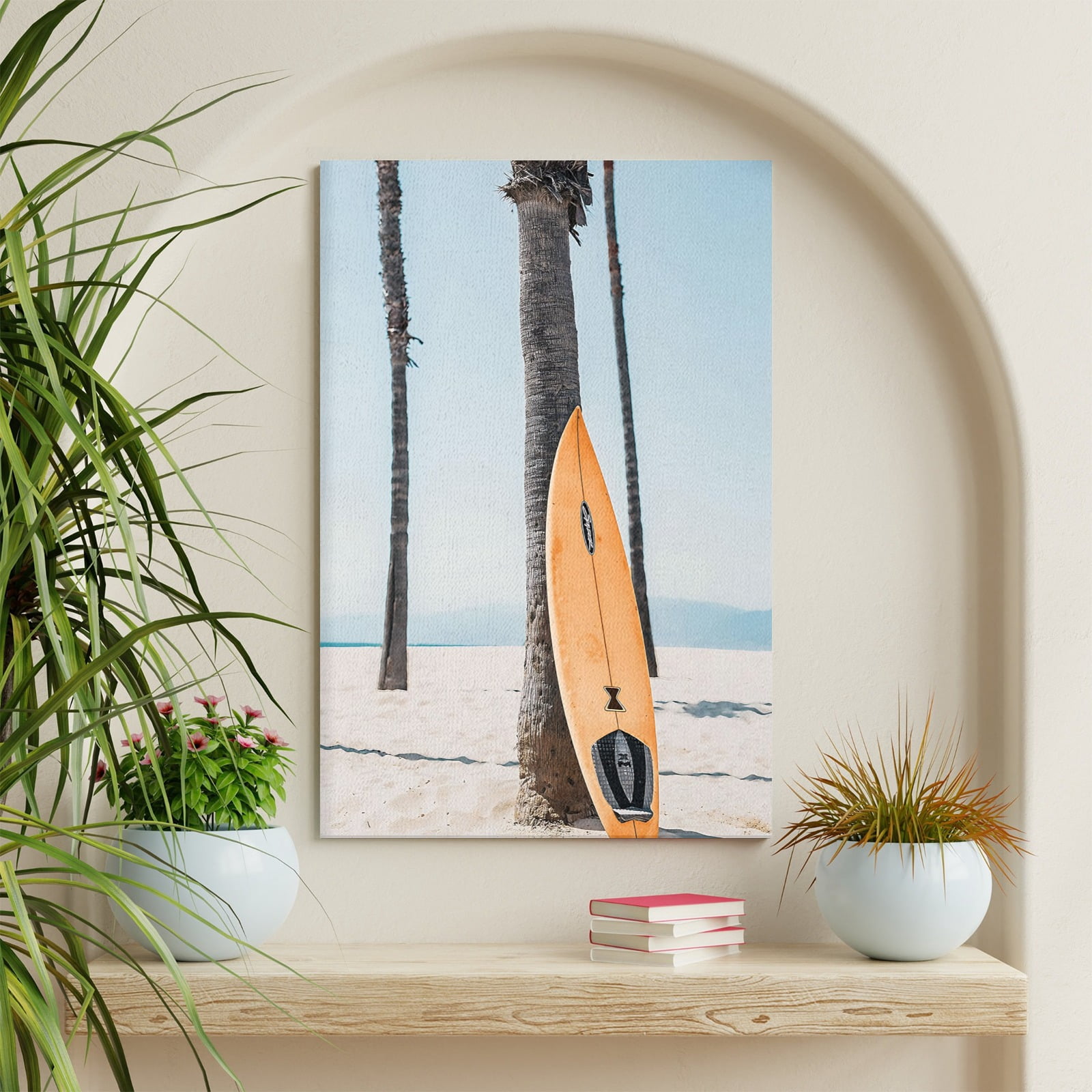 ADALE Surf Art and Beach Pictures Palm Trees Poster, California Palm ...
