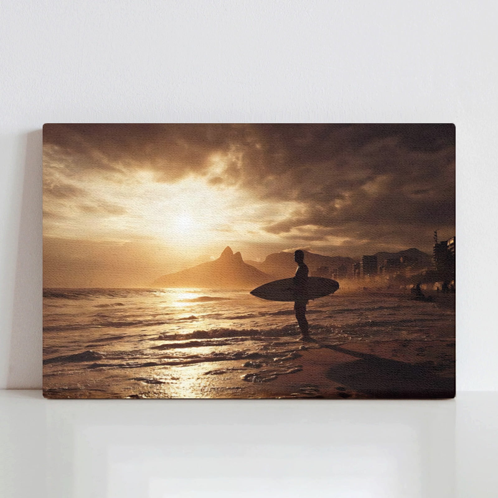 ADALE Surfing Poster Brazil Rio Sunset Surf Travel Beach Beachy ...