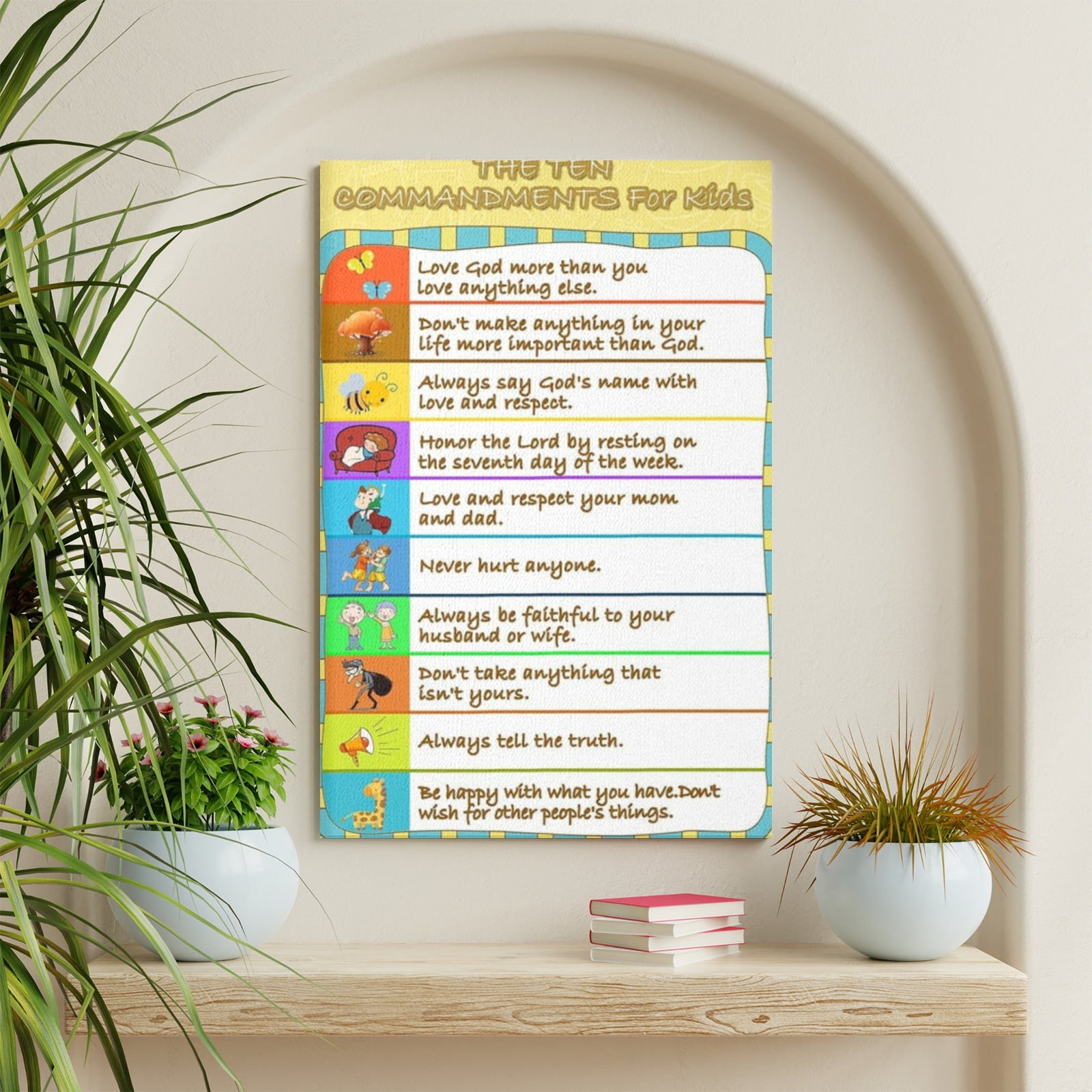 ADALE The Ten Commandments for Kids Children's Wall Decoration ...