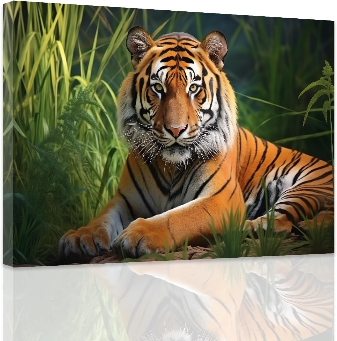 ADALE Tiger Canvas Wall Art Wildlife Pictures Wall Decor Wild Animal ...