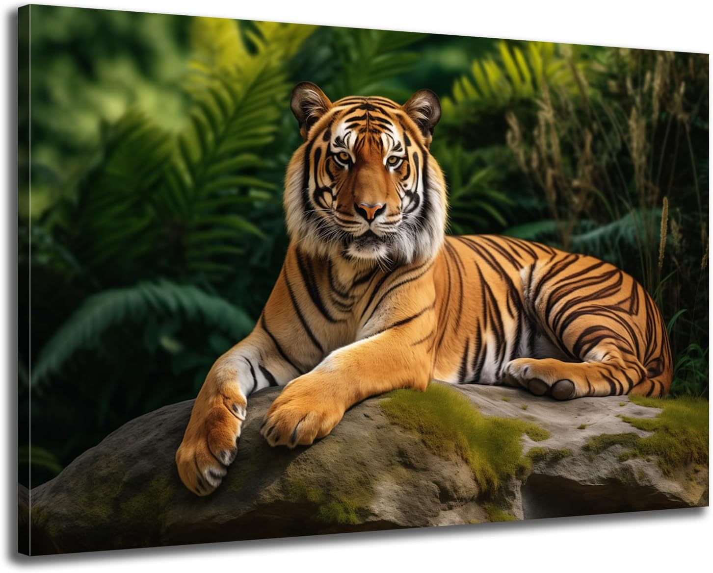 ADALE Tiger Wall Art Wild Animal Canvas Wall Art Tiger Pictures for ...