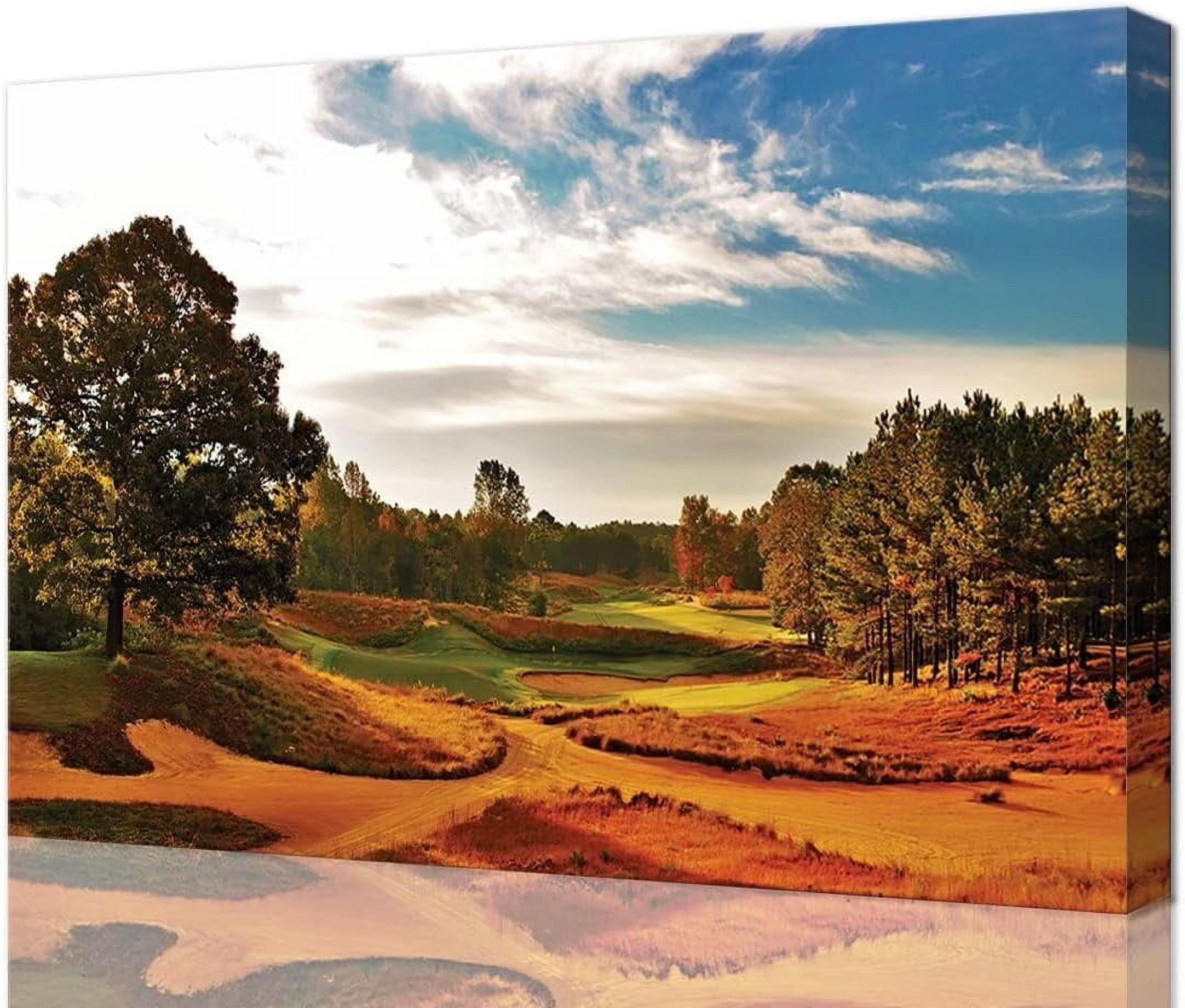 ADALE Tobacco Road Golf Course Wall Art for Livg Room Bedroom Bathroom ...