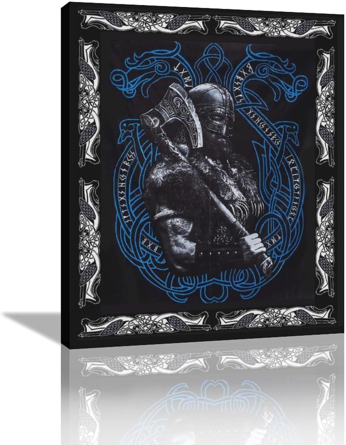 ADALE Viking Warrior Wall Art Viking Pictures Wall Decor Vikings ...