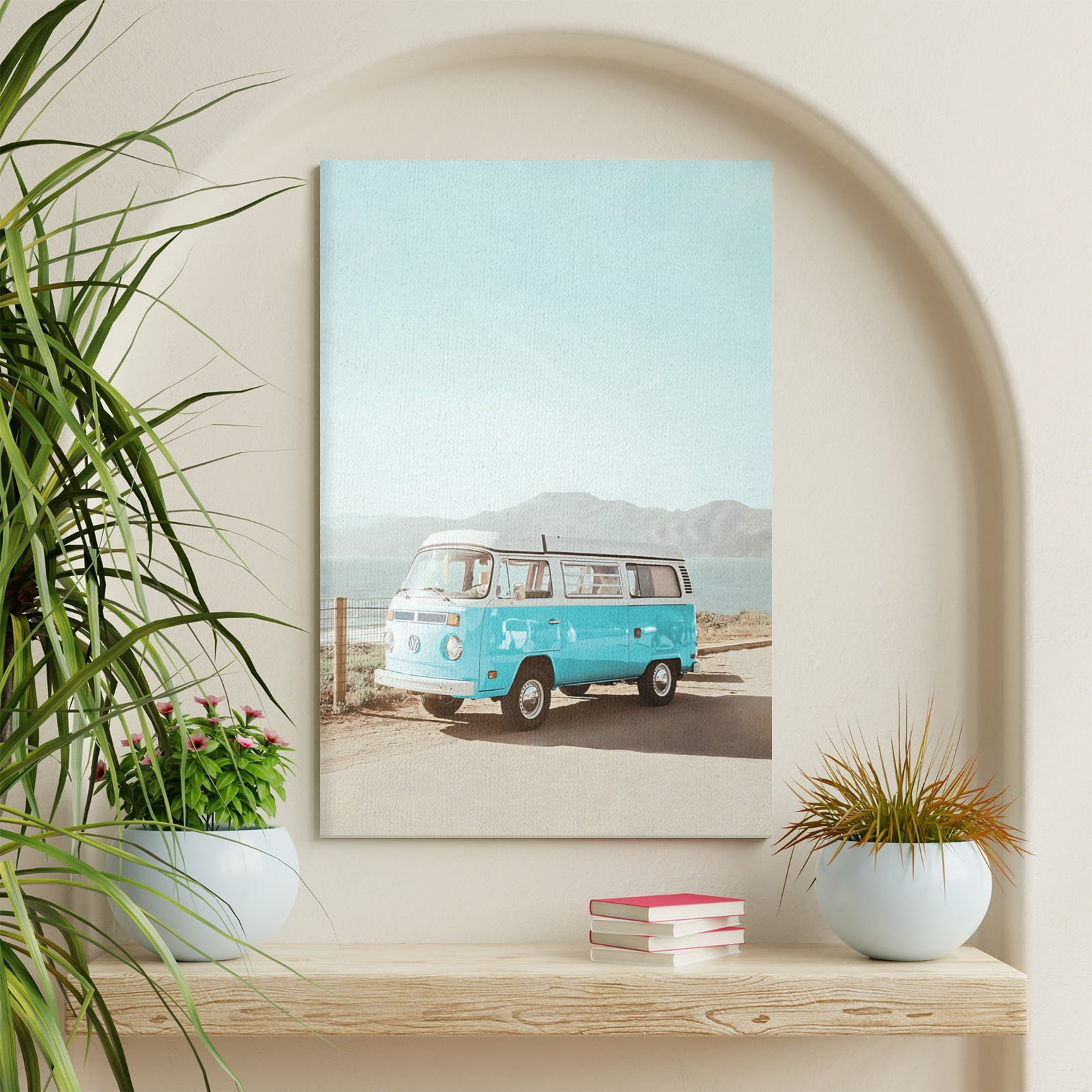 ADALE Vintage Beach Posters Surfer Wall Art Surfer Van Decor Prints ...
