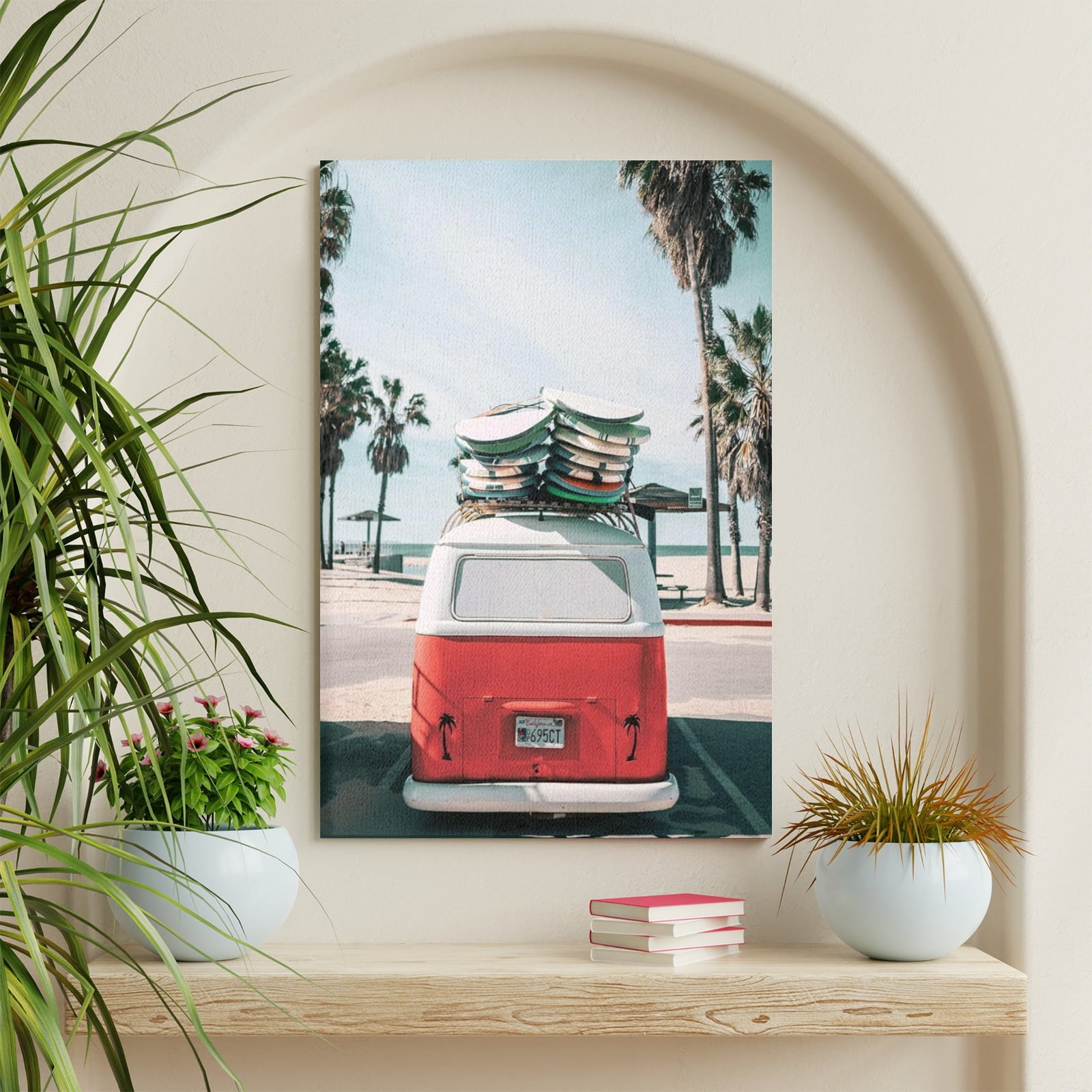 ADALE Vintage Beach Wall Art and Surf Decor Vintage Beach Posters and Prints, Surfboard Poster ...