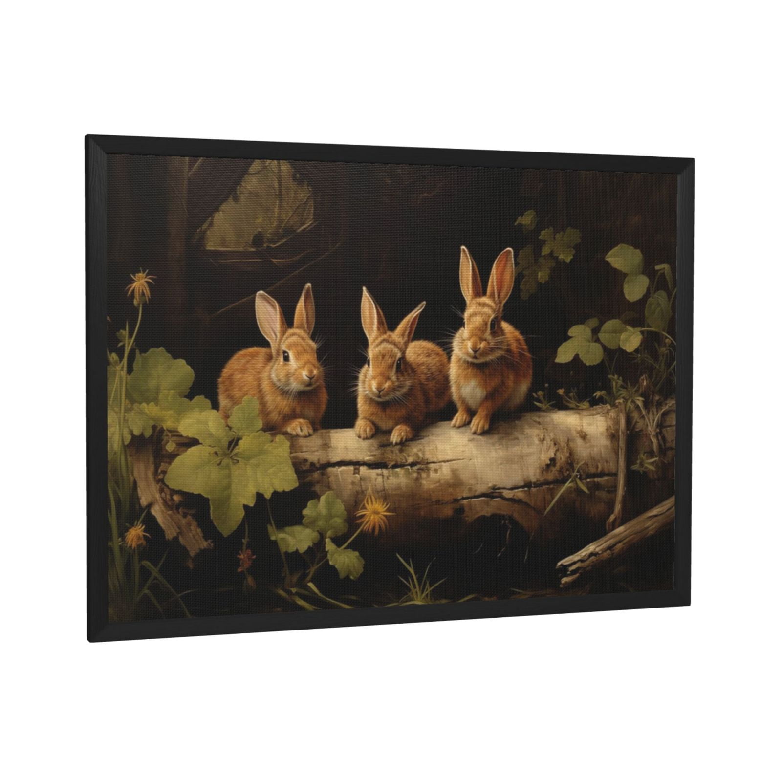 ADALE Vintage Bunny Canvas Wall Art Farmhouse Rabbit Posters For Wall ...