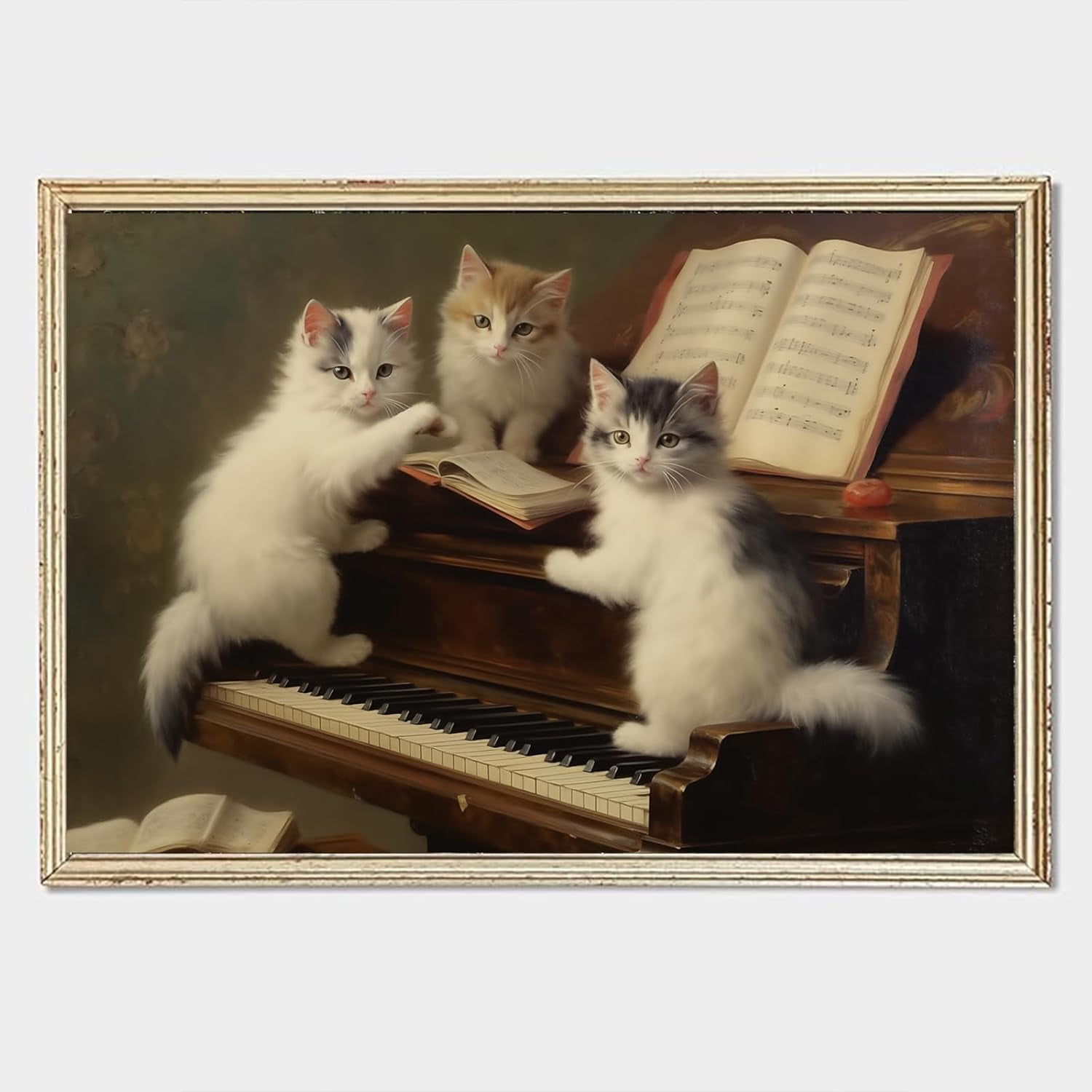 ADALE Vintage Leopard Wall Art Wildlife Animal Pictures Funny Cheetah ...