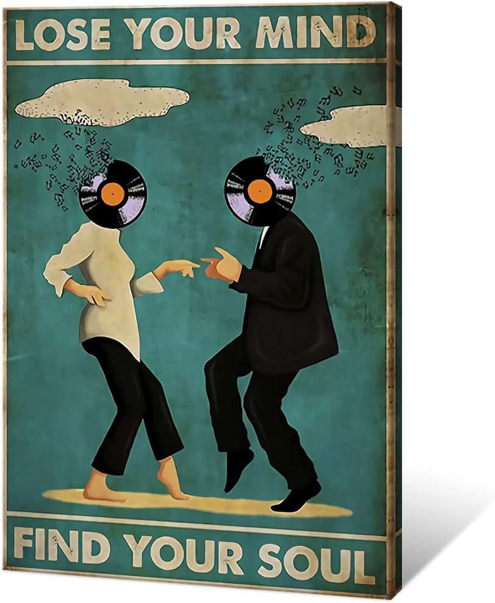 ADALE Vintage Lose Your Mind Find Your Soul Poster Mental Health Canvas ...