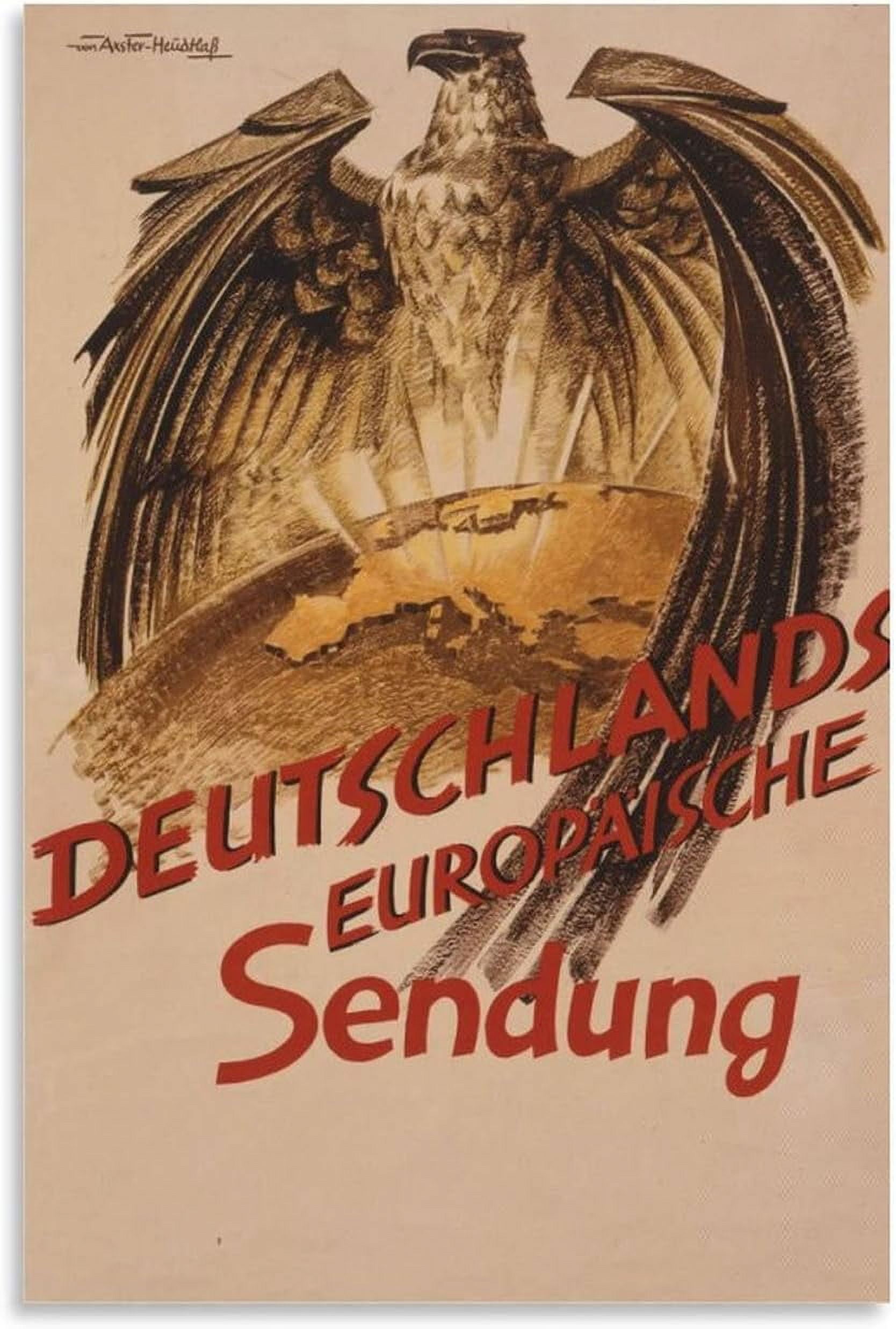 ADALE WW2 Vintage German European Poster Eagles Poster Canvas Posters ...