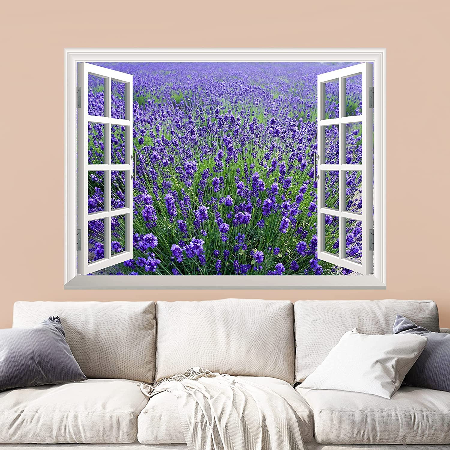 ADALE Wall Art/Wall Mural Print Painting Posters Lavender Field ...