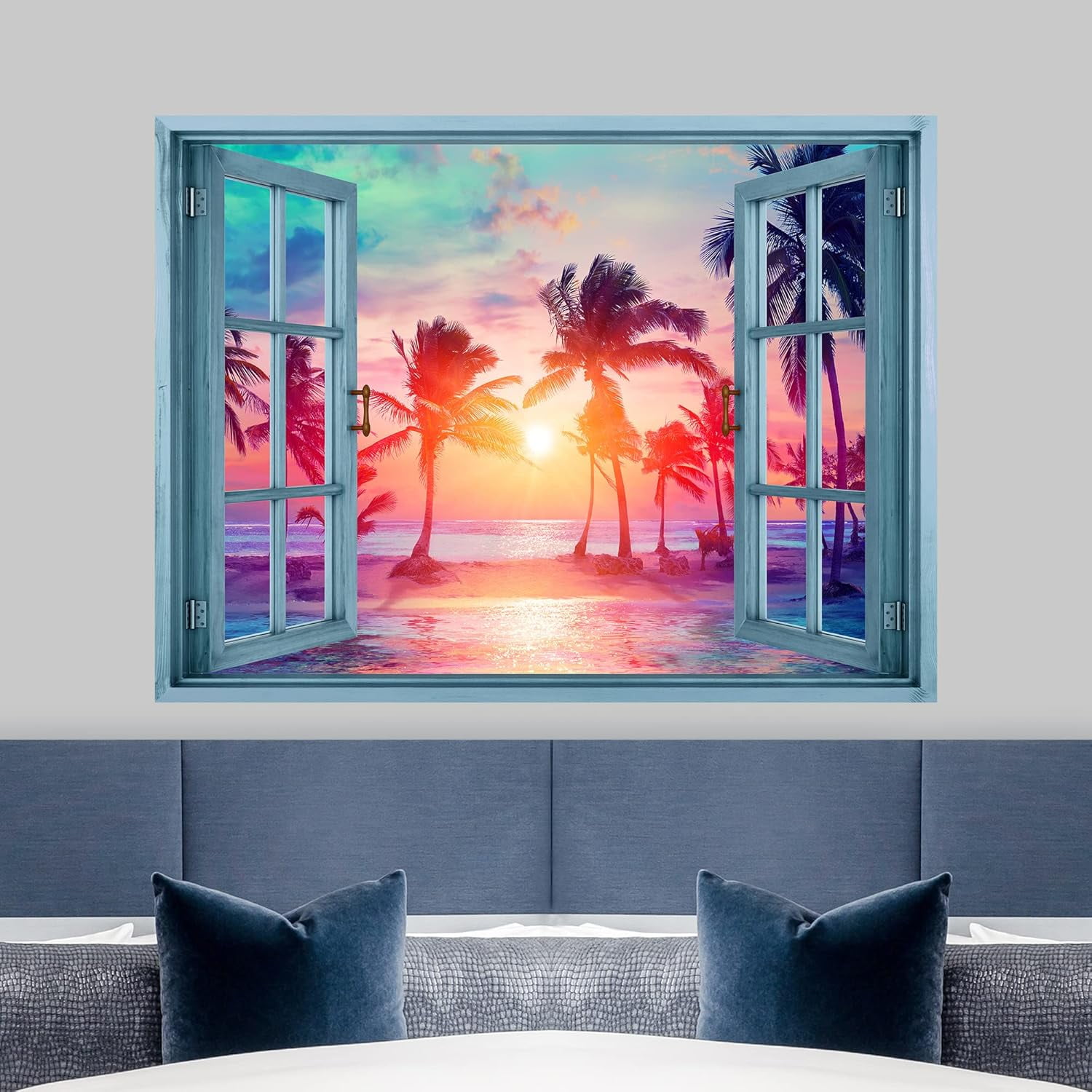 ADALE Wall Art/Wall Mural Print Painting Posters Window View Multicolor ...