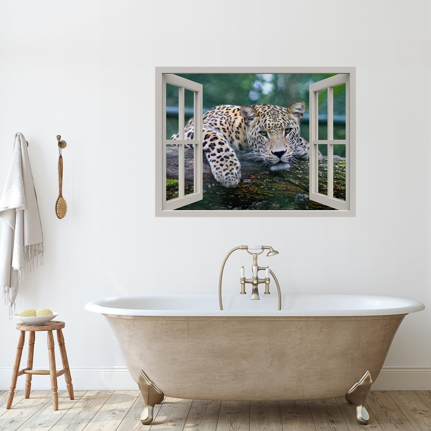 ADALE Wall Art/Wall Mural Print Painting Posters Window View Tropical ...