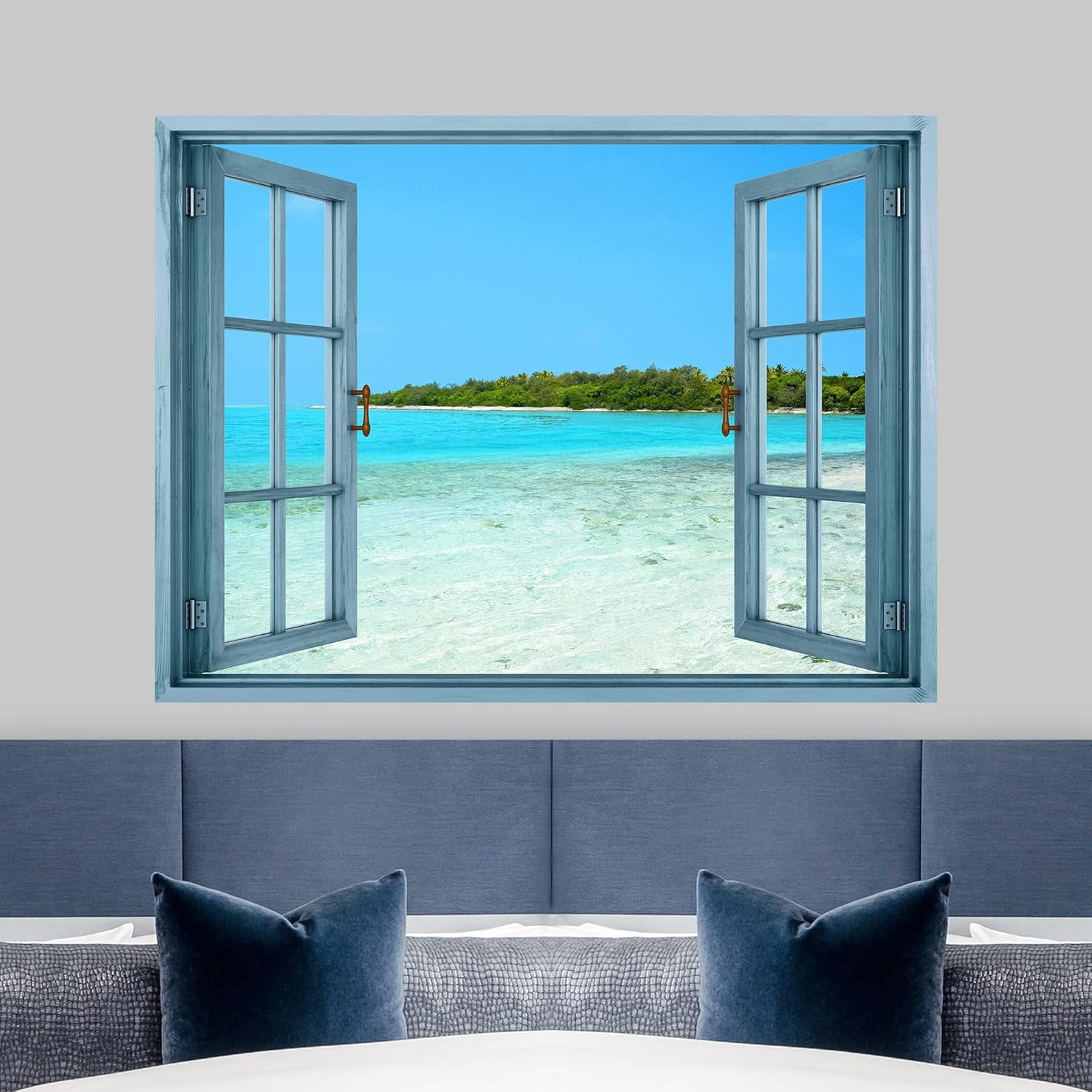 ADALE Wall Art/Wall Mural Print Painting Posters Window View Vibrant ...