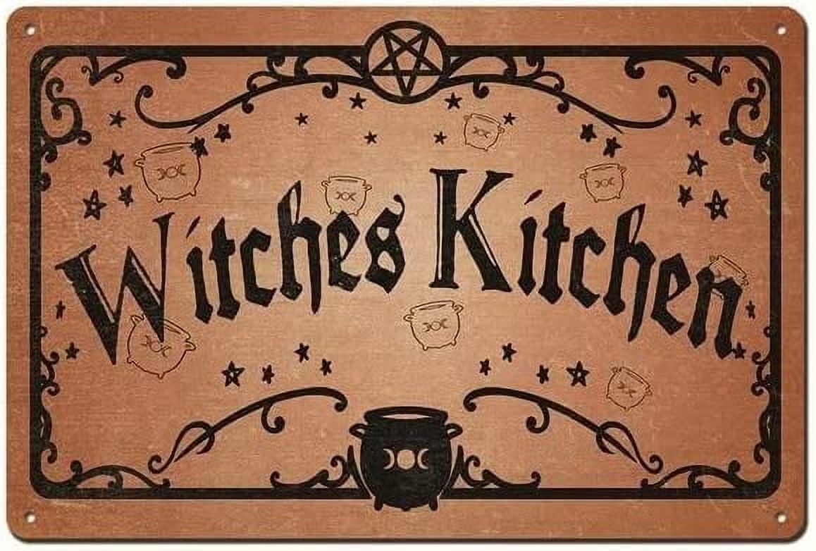 ADALE Witches Kitchen Sign - 12x8 Inch Vintage Halloween Decoration ...