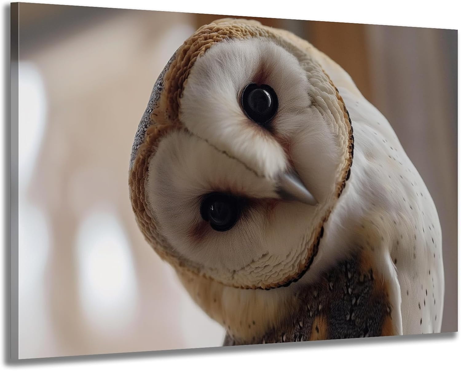 ADALE Wolves Pictures Print On Canvas Two Wolf Stand on Winter Scene ...