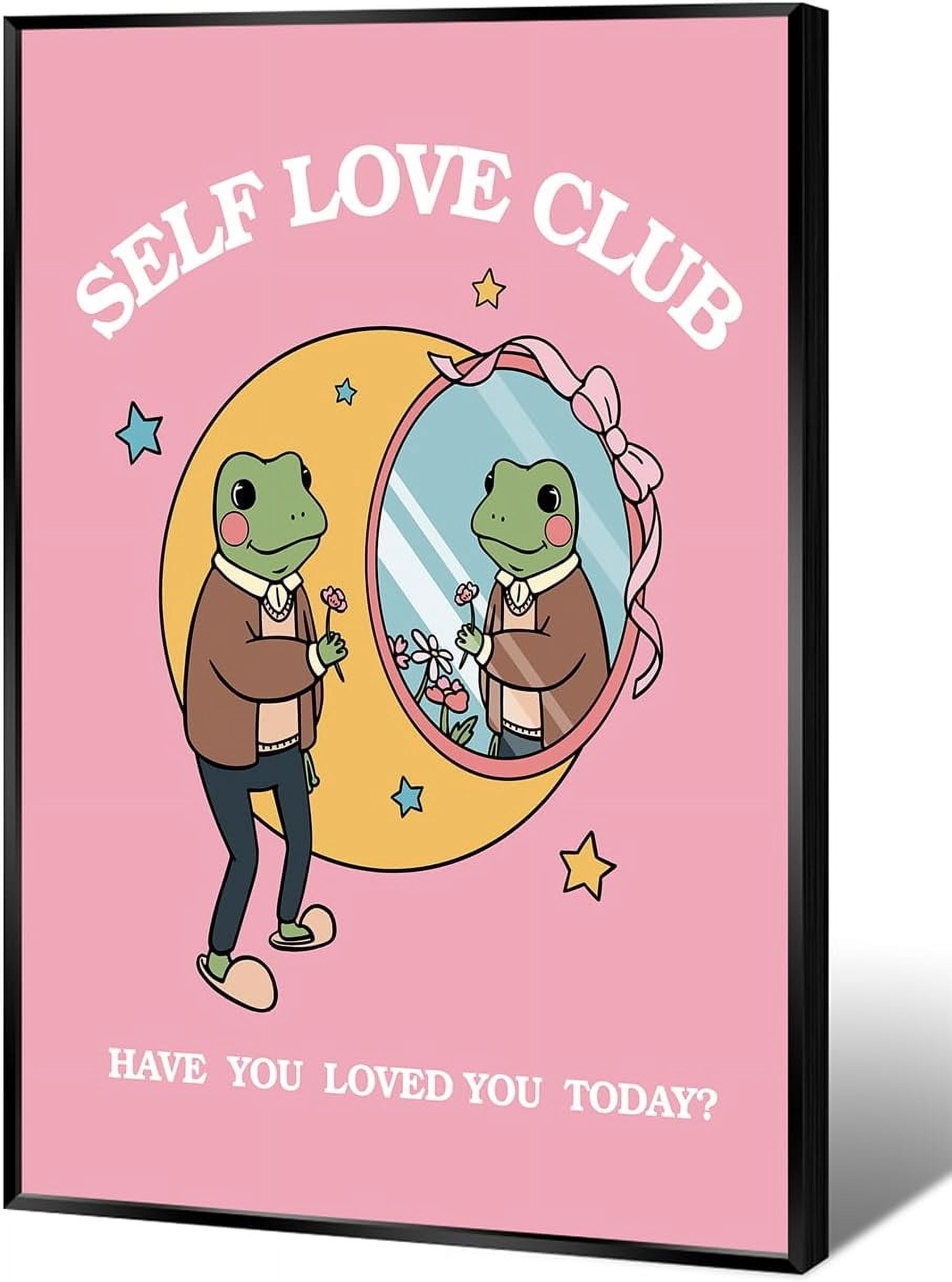 ADALE It a good day Posters Decor，Vintage Funny Frog Canvas Wall Art ...