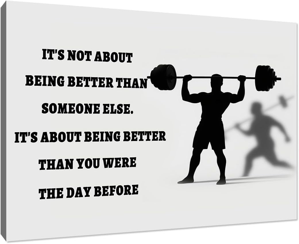 ADALE spirational Canvas Wall Art Motivational Gym Fitness Quotes ...