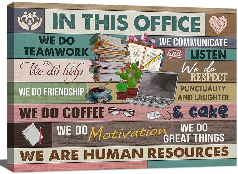 ADALE spirational Wall Art for Office This Office We Are Human ...