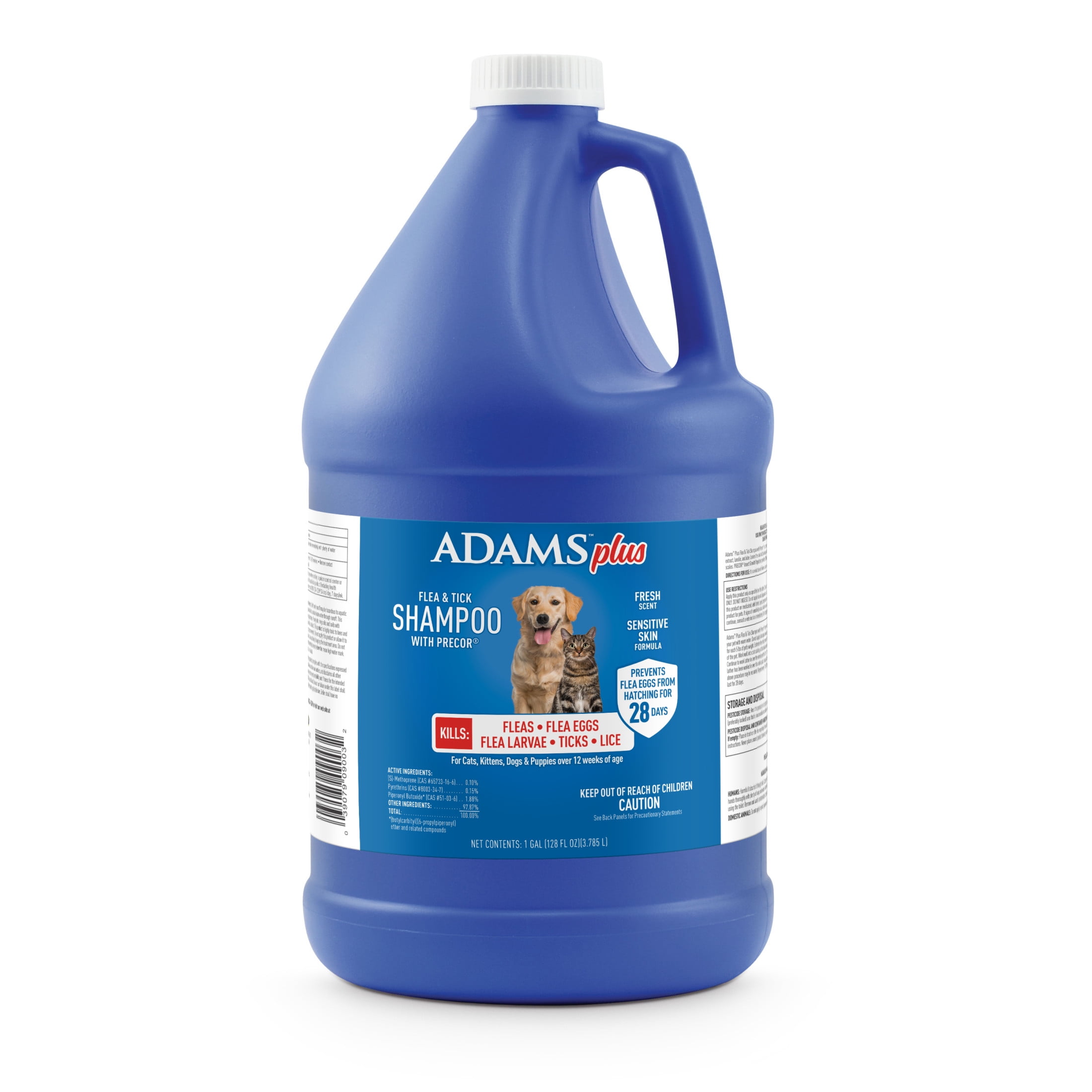 ADAMS Plus Flea & Tick Shampoo with Precor for Cats, Kittens, Dogs ...