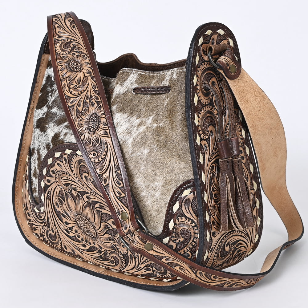 ADBG1144 American Darling Hobo Hand Tooled Hair-On Genuine Leather ...