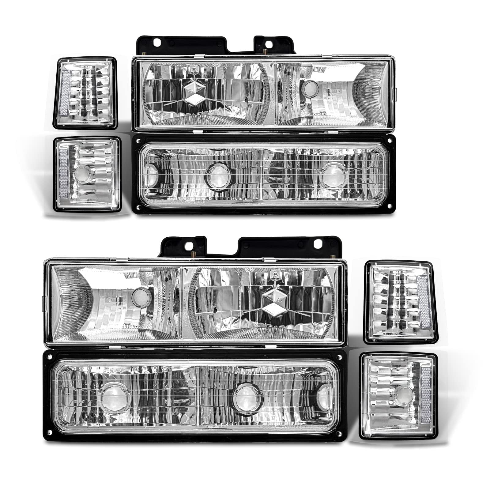 ADCARLIGHTS Headlight Assembly for 94 95 96 97 98 Obs Chevy Silverado ...