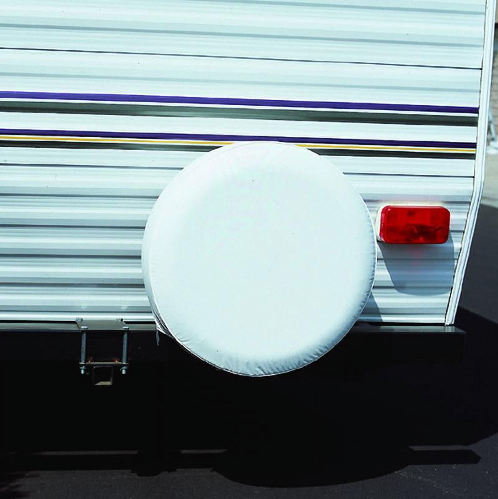 ADCO 1758 Polar White Vinyl Tire Cover L (Fits 25 1/2" Diameter Wheel ...