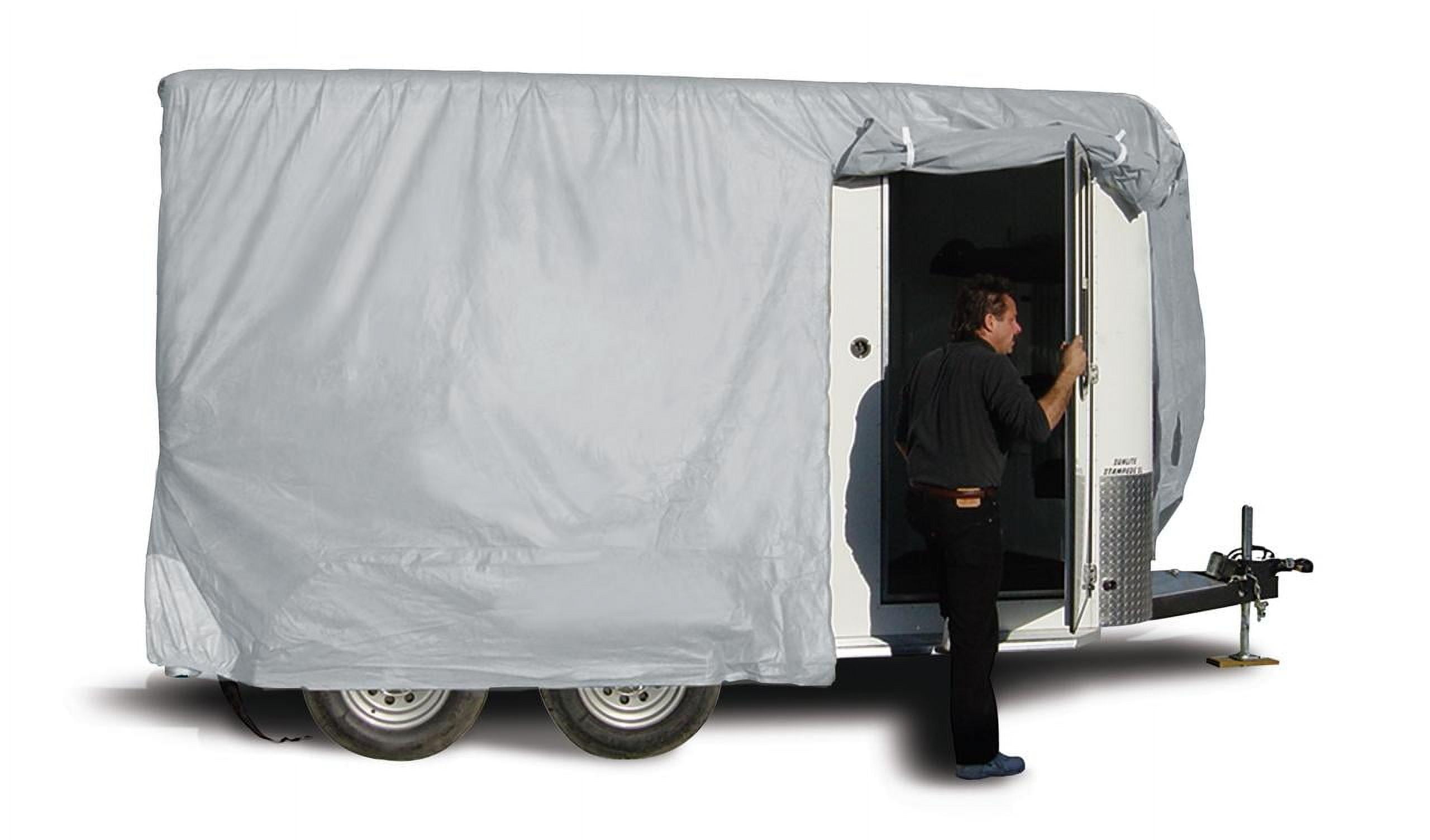 ADCO 46003 SFS Aqua Shed Bumper-Pull Horse Trailer Cover - 12'1" to 14 ...
