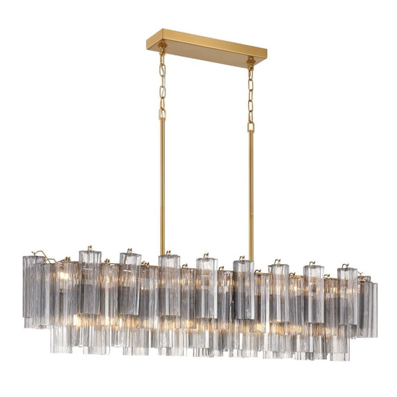 ADD-317-AG-SM Crystorama Lighting Addis - 14 Light Chandelier-14.25 ...