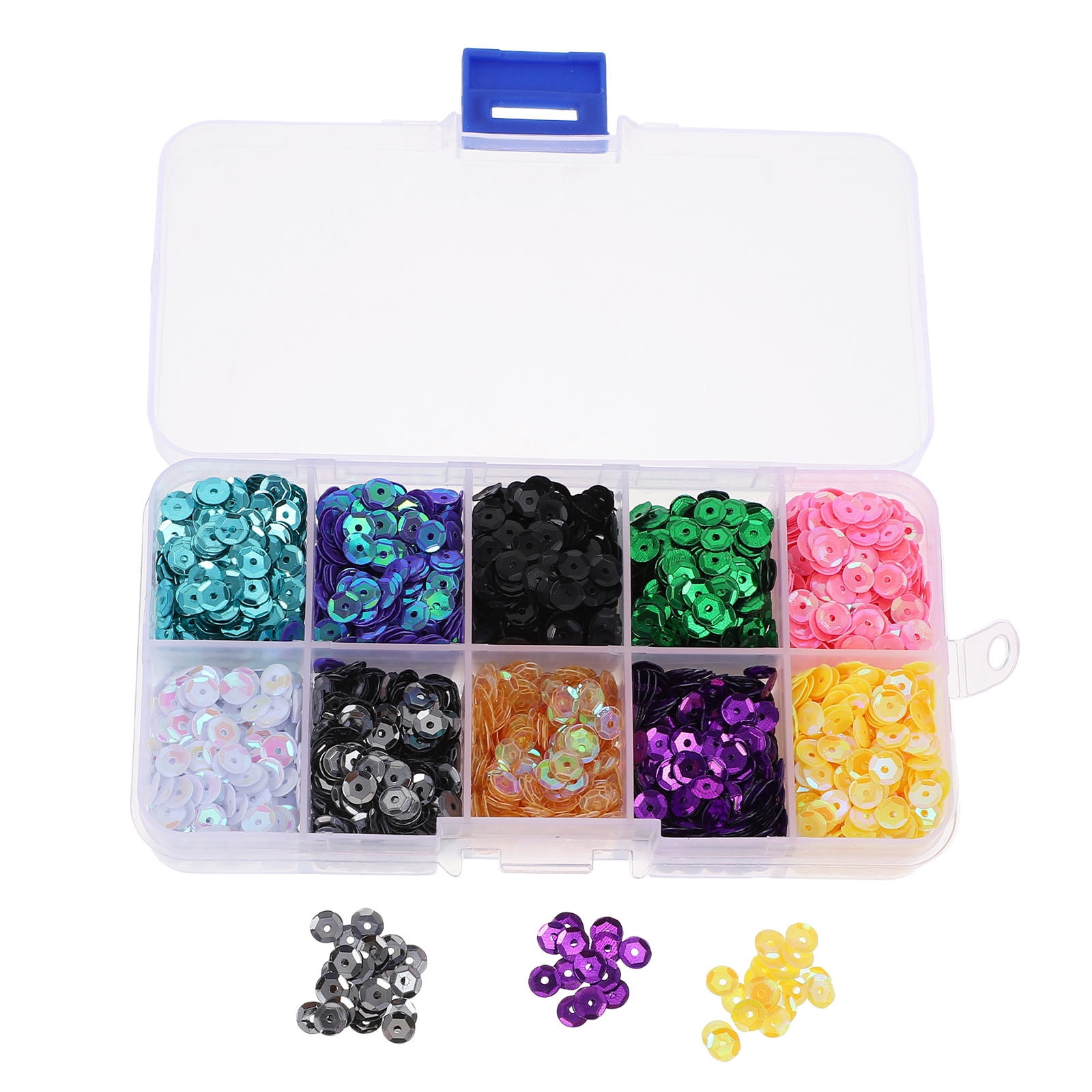ADDHAT 1 Box Loose Sequins Assorted Colors for Craft Making, Decorative ...