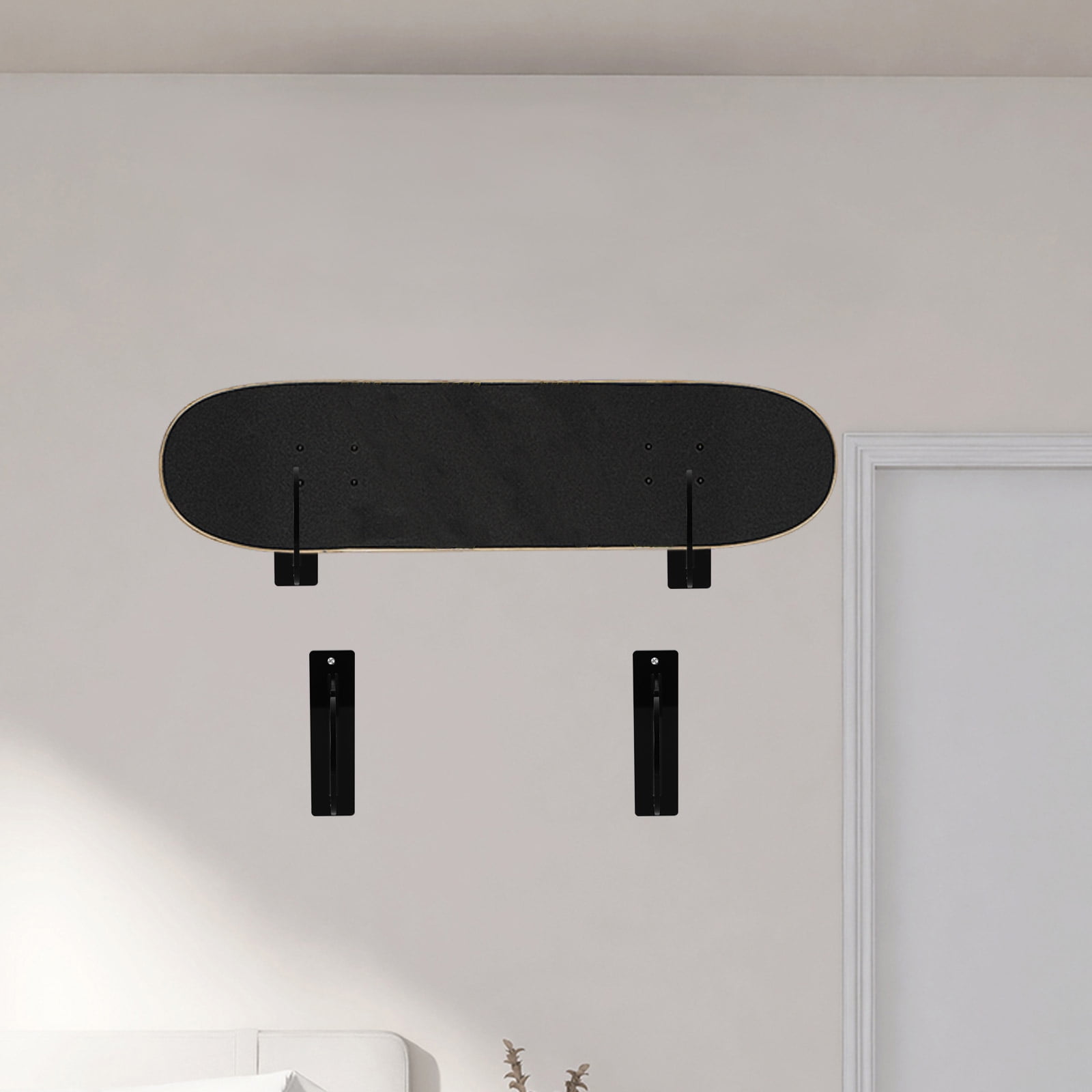 ADDHAT 1 Pair Wall Mounted Snowboard Skateboard Storage Rack for ...