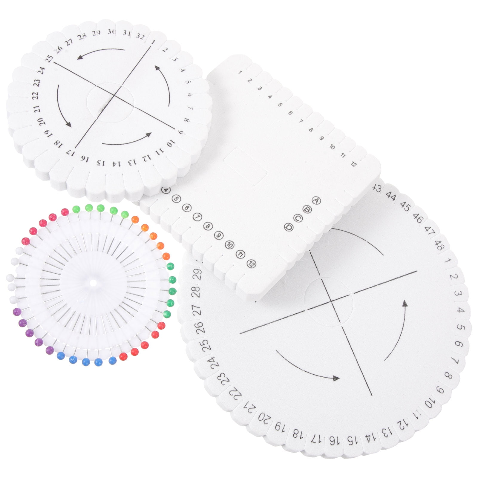 ADDHAT 1 Set Braiding Disk with Pin Disc Beading Cord Braiding Plate ...