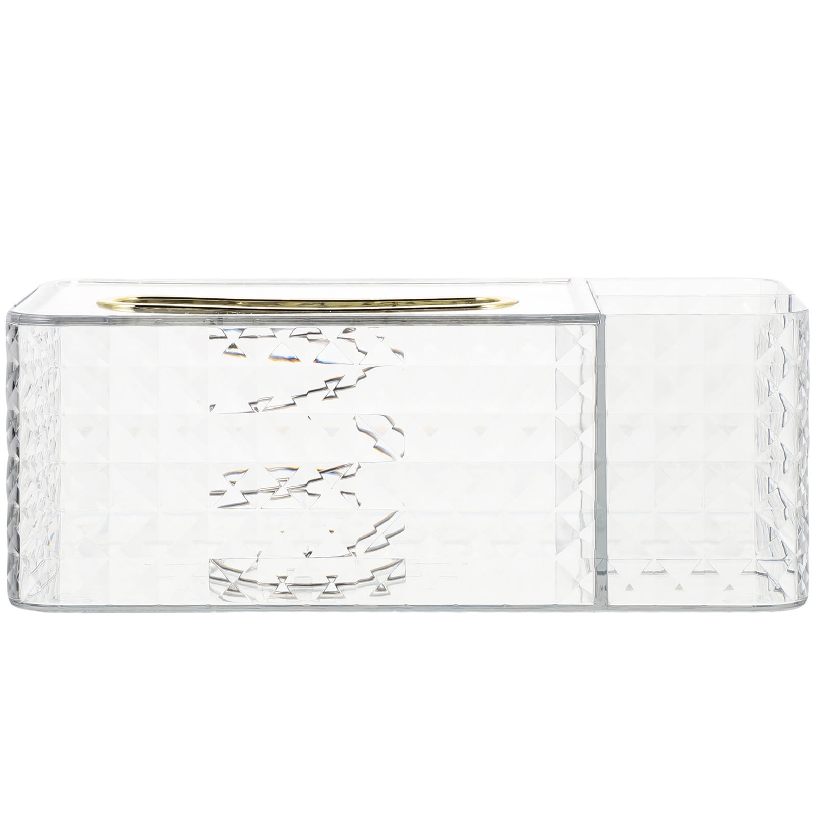 ADDHAT 1 Set Clear Tissue Holder Rectangular Grid Shape Modern Style ...