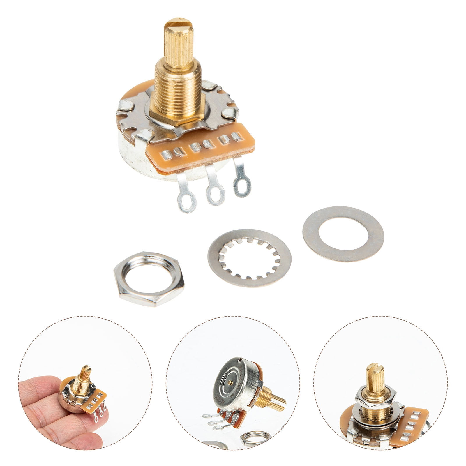 ADDHAT Metal Guitar Potentiometer Set for Electric Guitar Parts ...