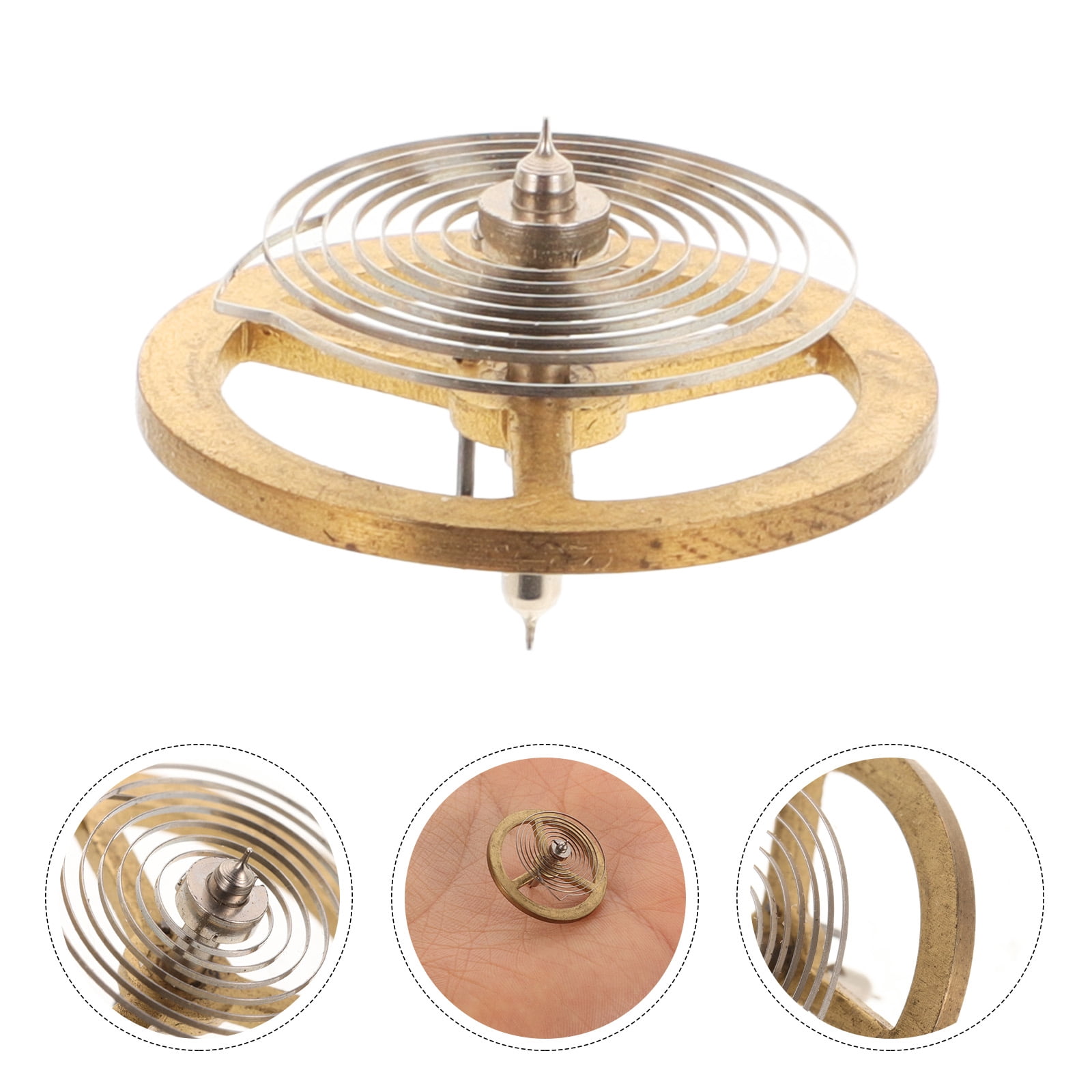 ADDHAT Clock Mechanism Part Iron Balance Wheel Set Diy Replacement ...