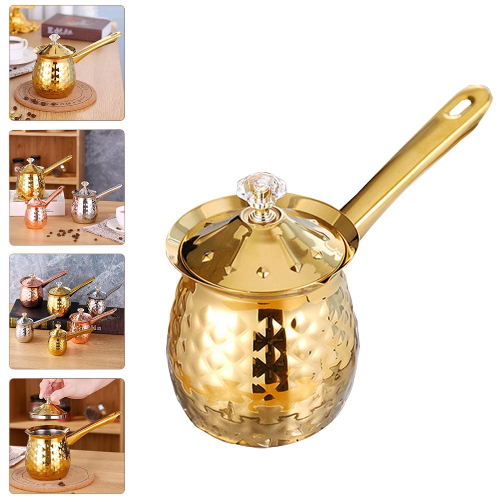 ADDHAT 1 Set Stainless Frothing Pitcher Golden Narrow Spout for ...